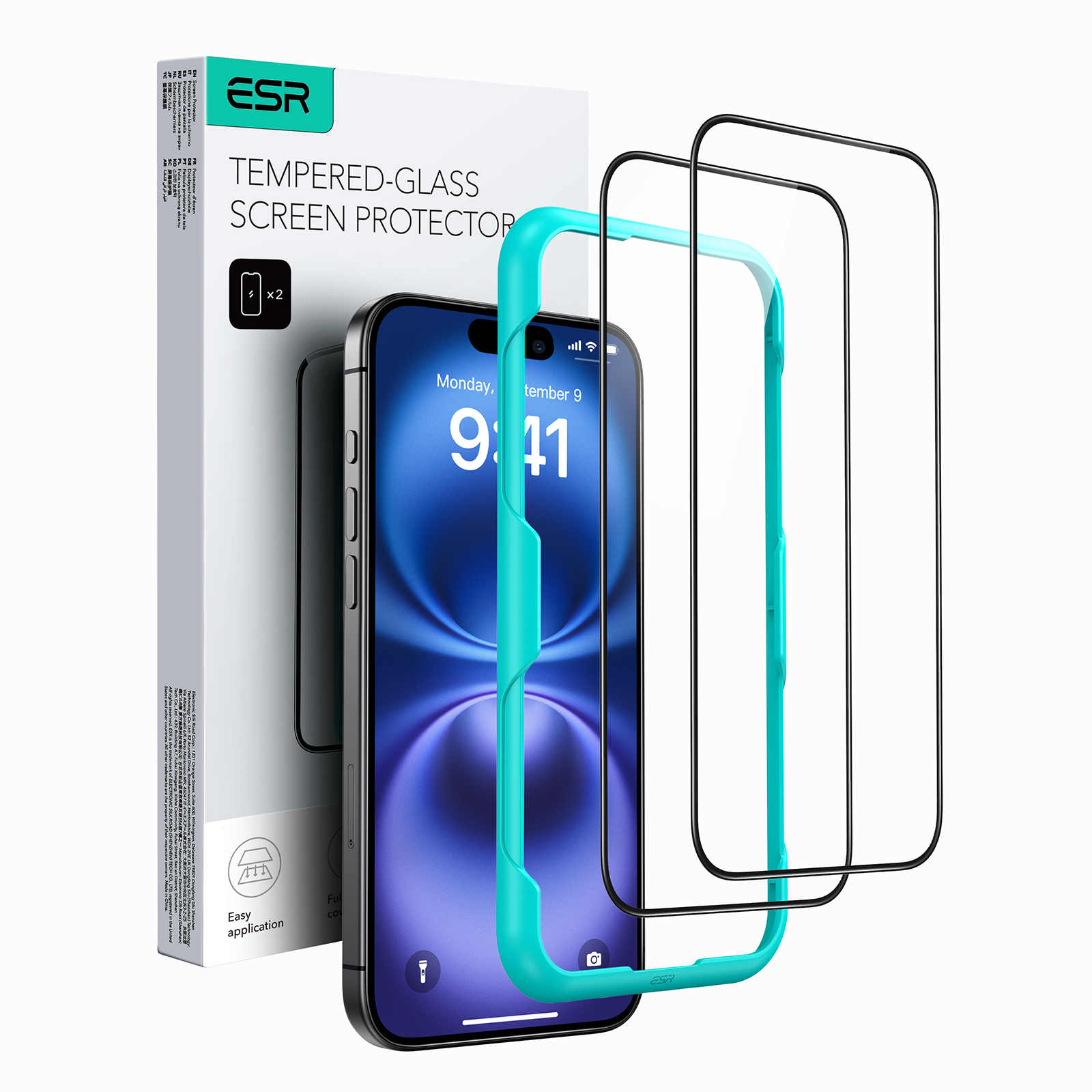 ESR Tempered-Glass Screen Protector for iPhone 16 – ナイコム株式会社