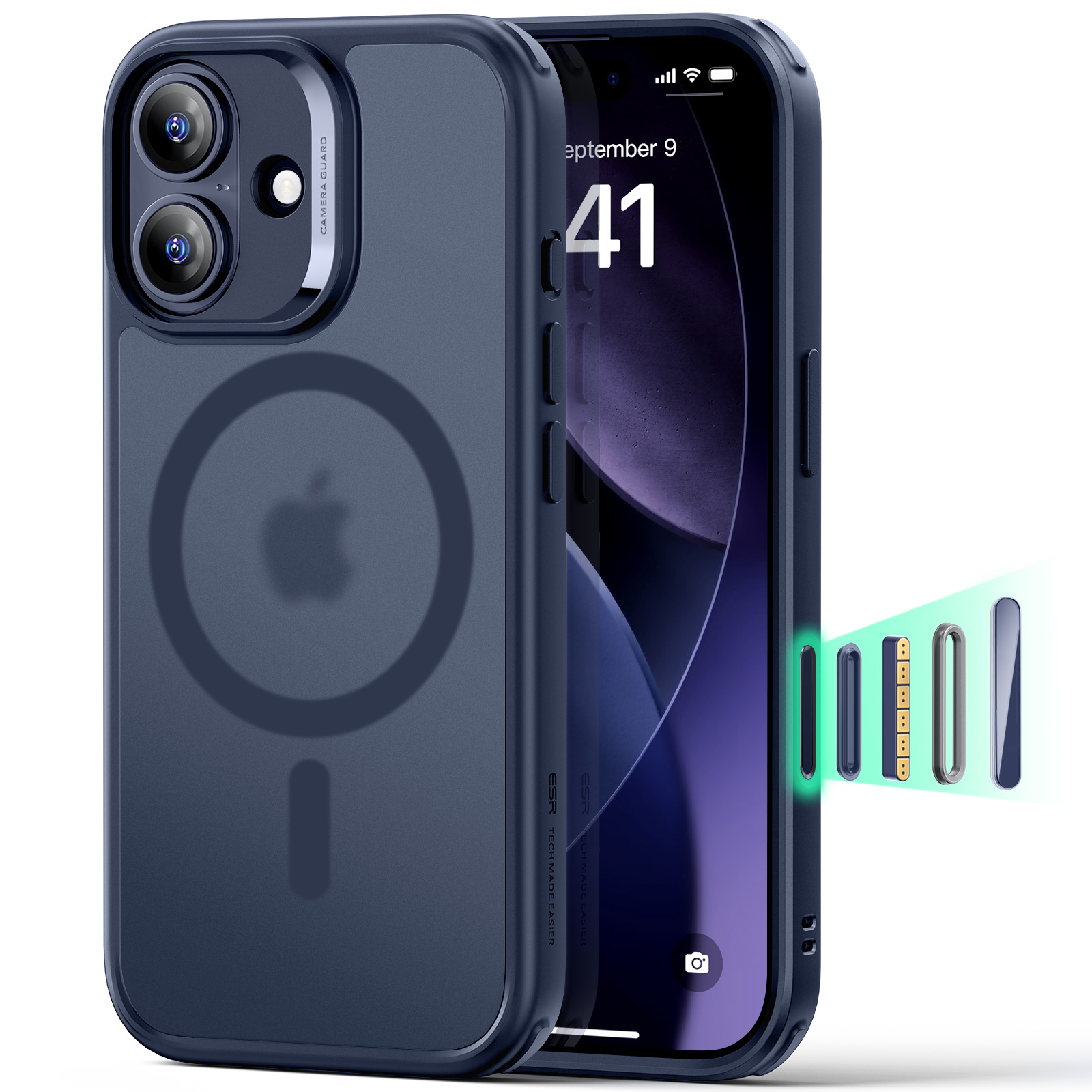 ESR Classic Hybrid Magnetic Case (Camera Control)for iPhone 17 – ナイコム株式会社